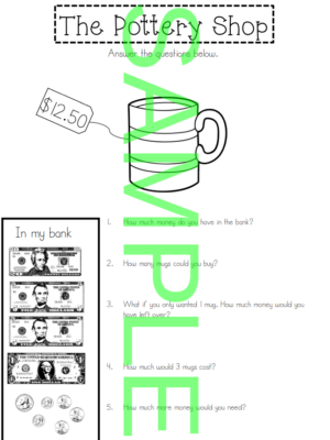 Multistep Money Store Word Problems - Made By Teachers