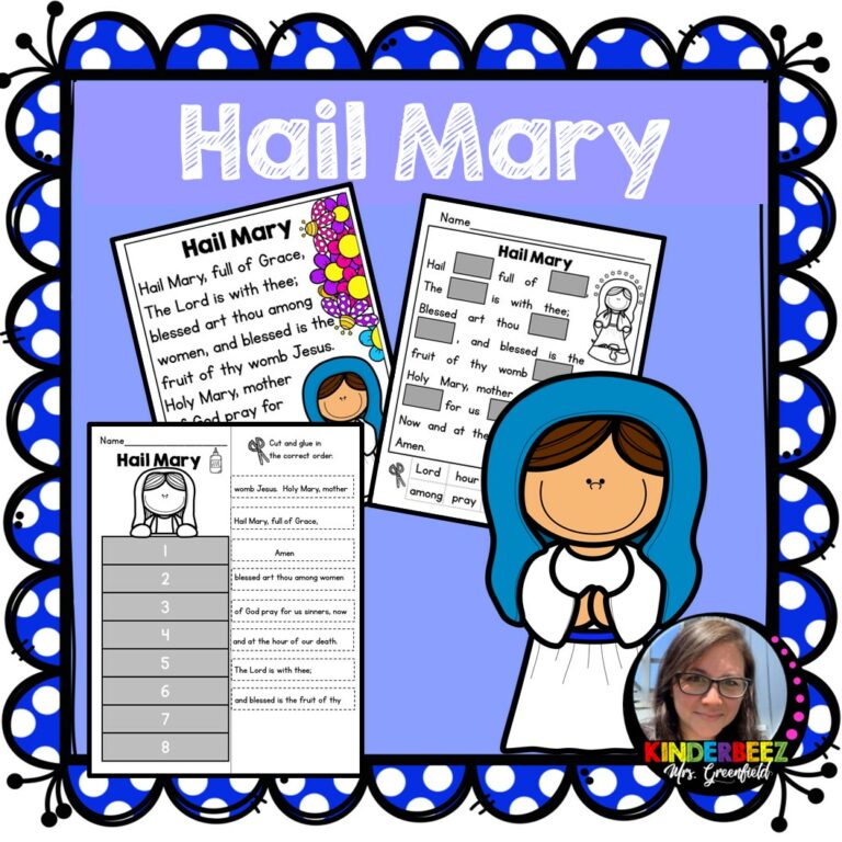 Prayer Bundle, Guardian Angel, Hail Mary, Our Father - Made By Teachers