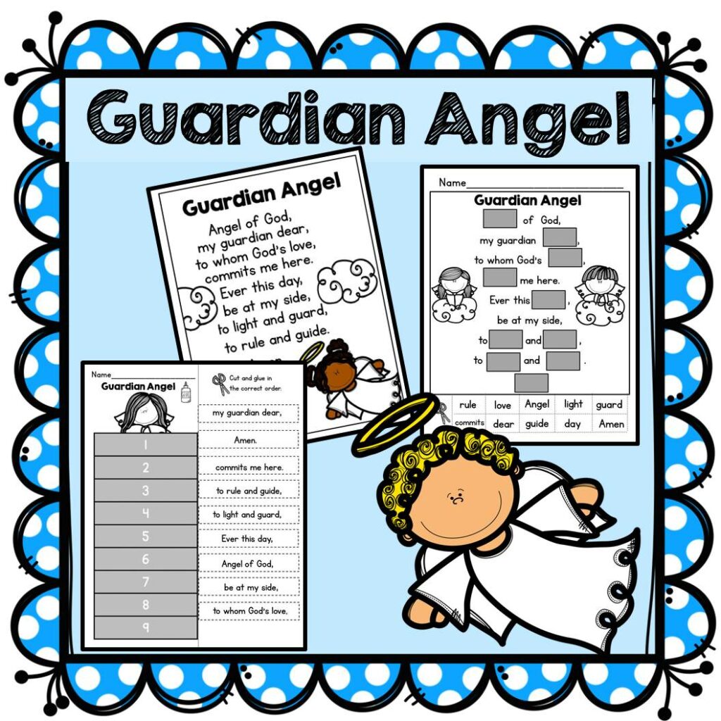 Prayer Bundle, Guardian Angel, Hail Mary, Our Father - Made By Teachers