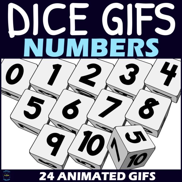 Animated GIF Dice Clipart – Numbers | Made By Teachers