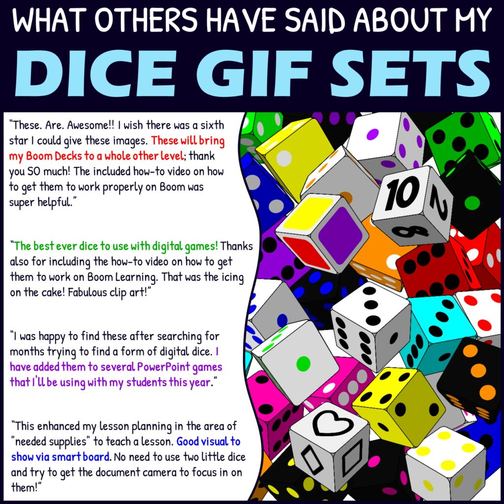 Animated GIF Dice Clipart – Shapes | Made By Teachers