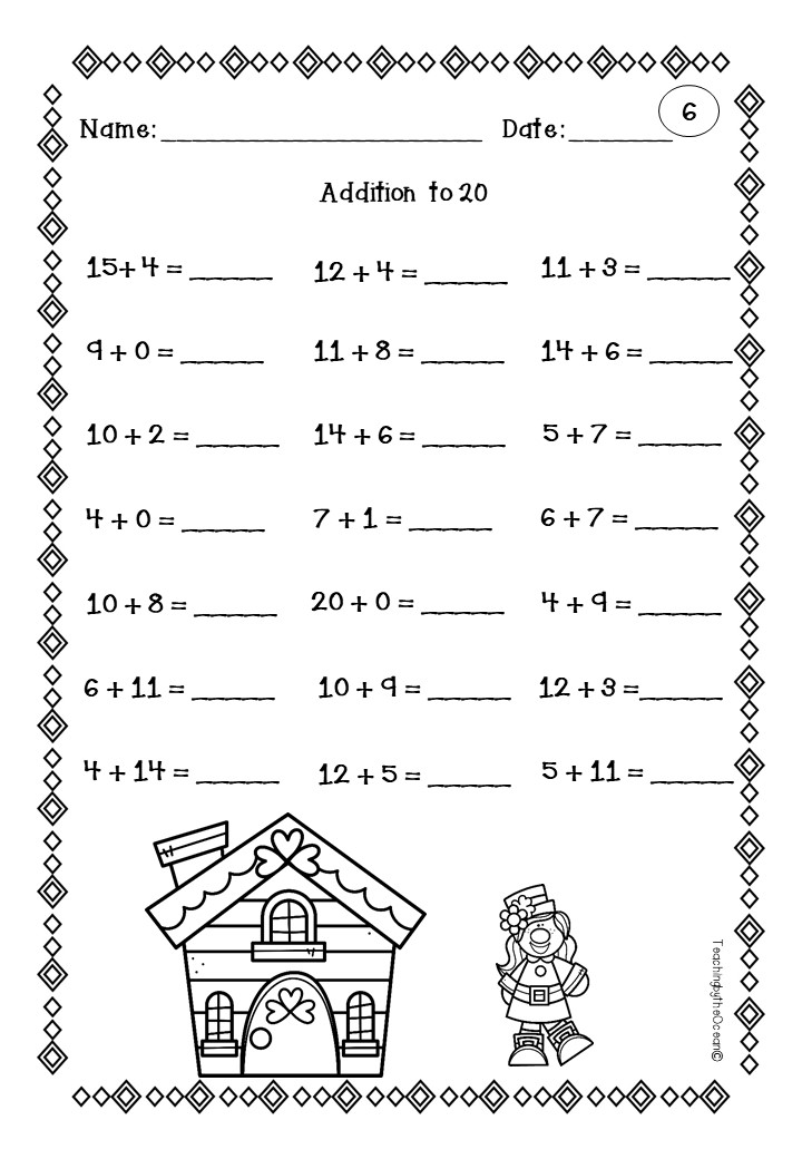 Addition and Subtraction to 20 Worksheets - Made By Teachers