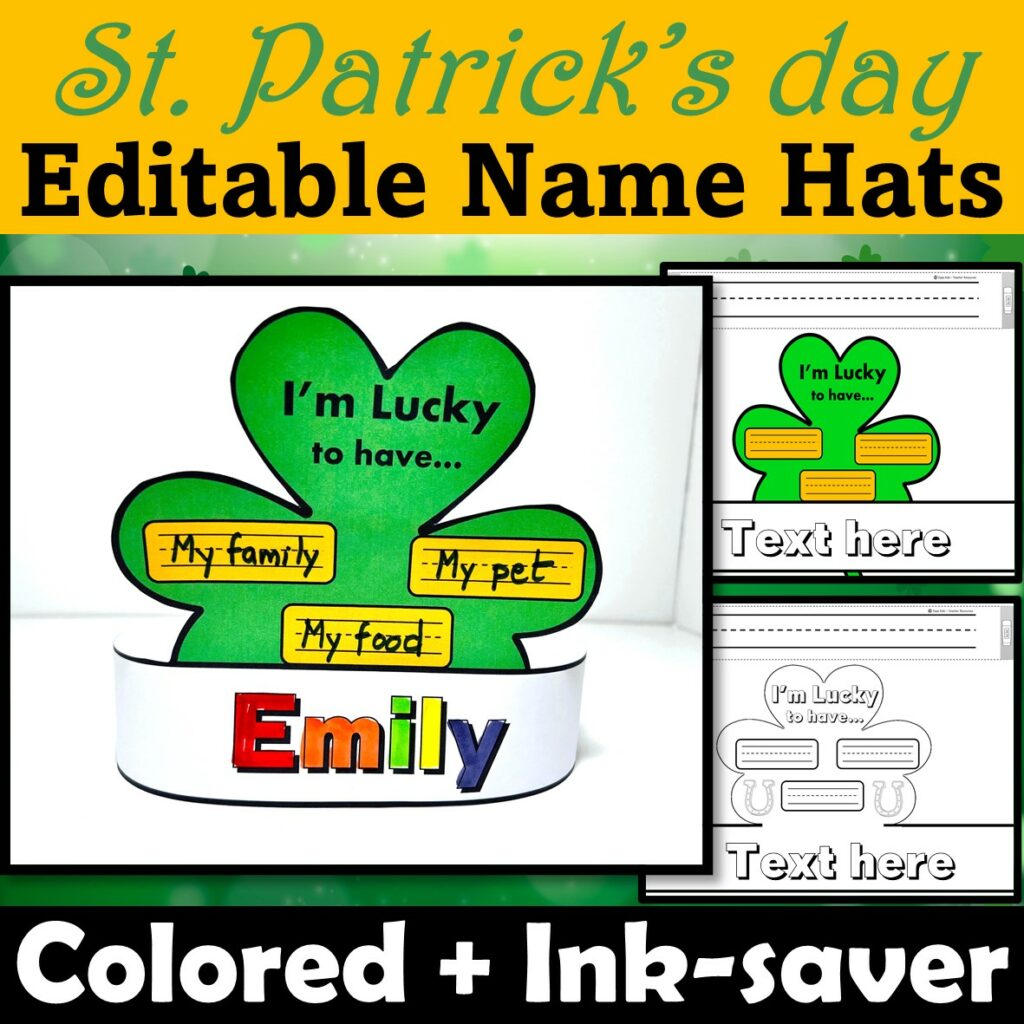 Shamrock Hat Crown, St. Patrick's Day Craft | Made By Teachers
