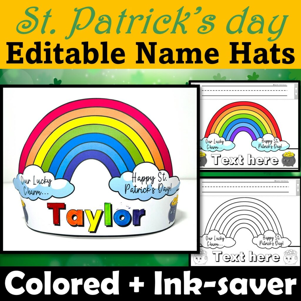 Rainbow Hat Crown, St. Patrick's Day Craft | Made By Teachers