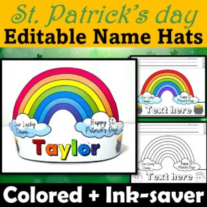Rainbow Hat Crown, St. Patrick's Day Craft | Made By Teachers