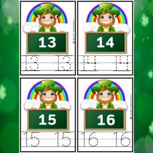 St Patricks Day Number Counting Tracing Task Card - Made By Teachers