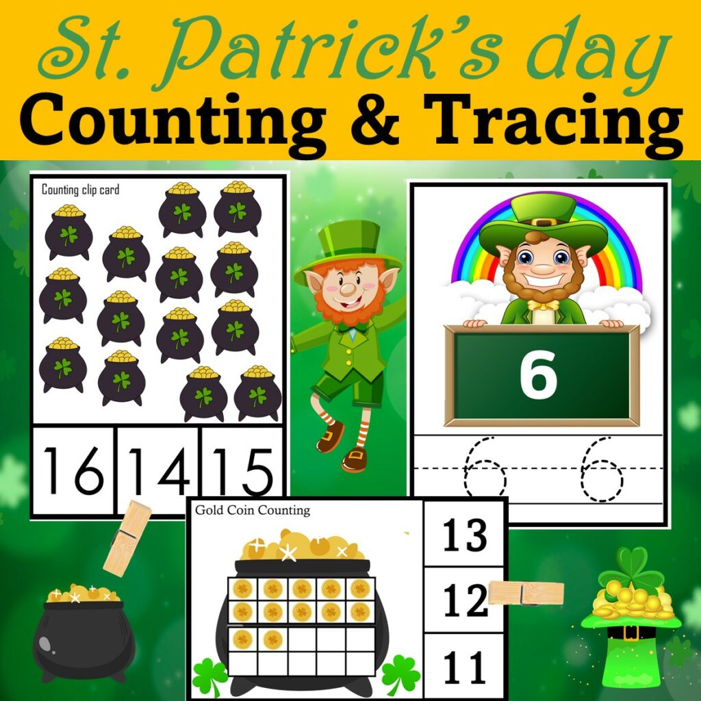 St Patricks Day Literacy & Math Centers Task Cards - Made By Teachers