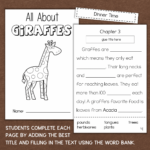 Giraffes Nonfiction Reading Comprehension - Made By Teachers