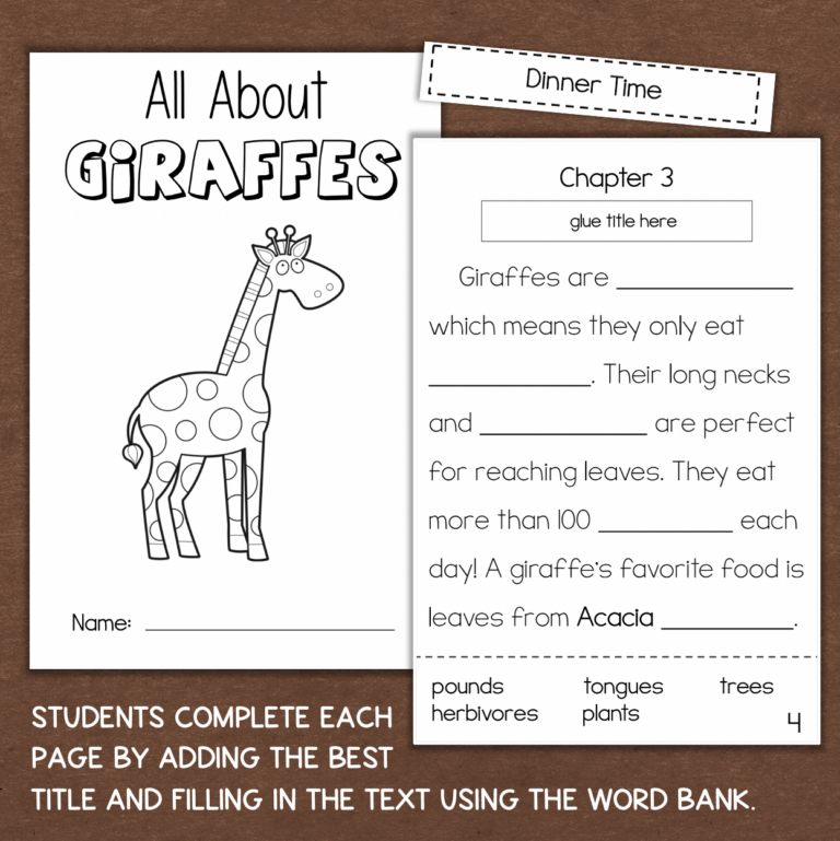 Giraffes Nonfiction Reading Comprehension - Made By Teachers