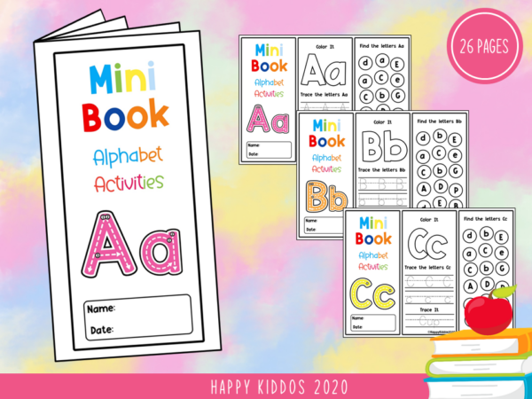Mini Book Alphabet for Kids - Made By Teachers