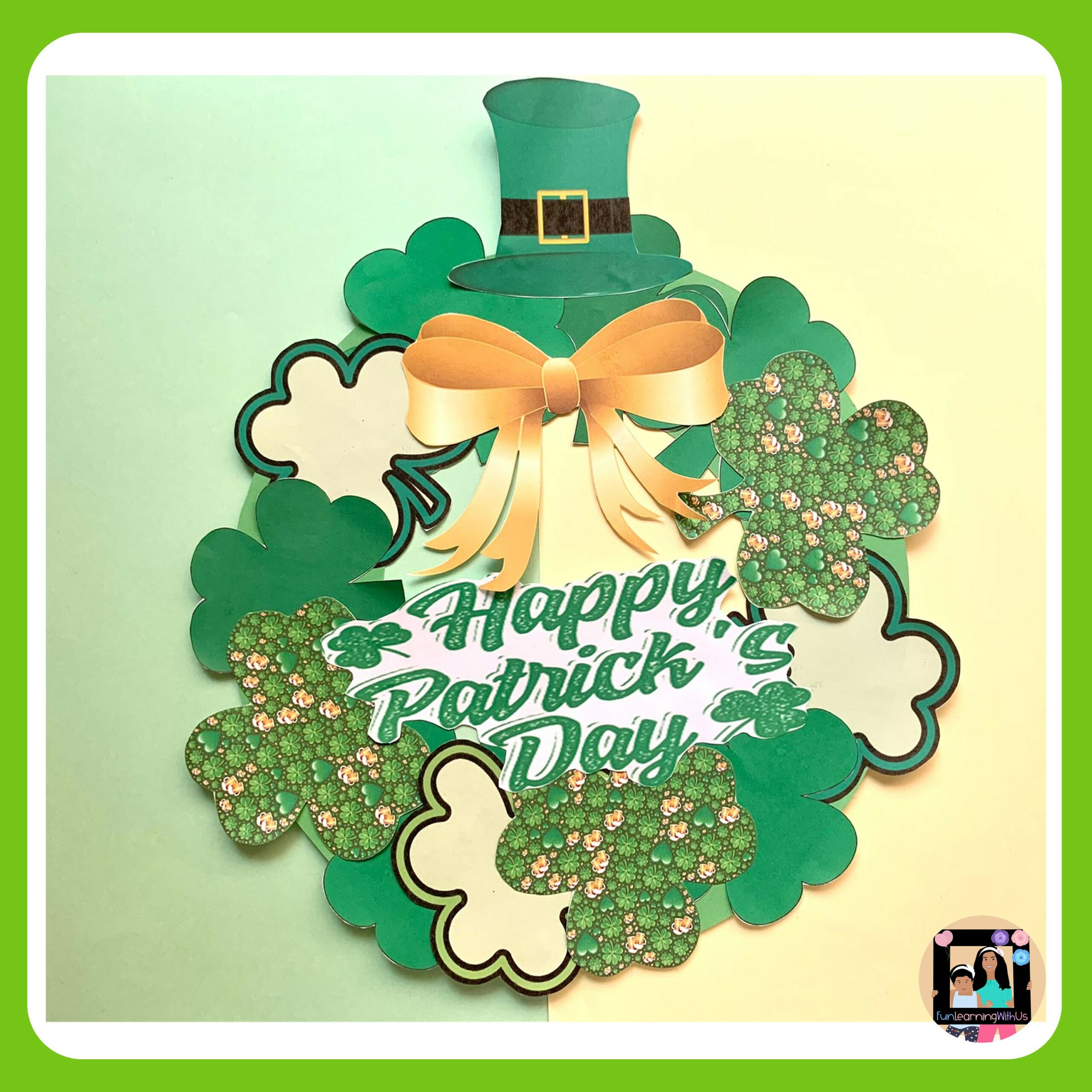 St. Patrick's Day Wreath Craft | Made By Teachers