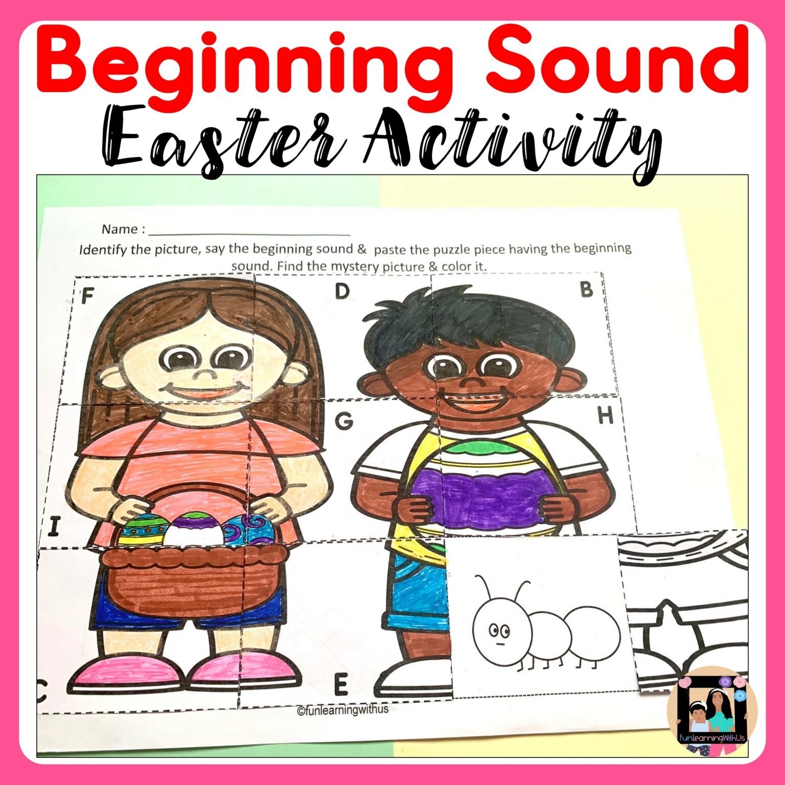 Easter Beginning Sound activity - Made By Teachers