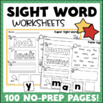 Kindergarten Sight Word Practice High Frequency - Made By Teachers