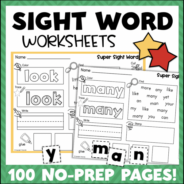 Kindergarten Sight Word Practice High Frequency | Made By Teachers