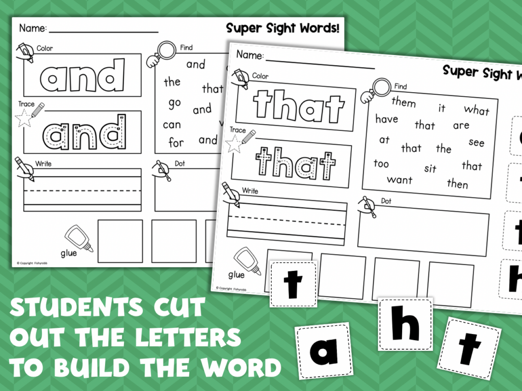 Kindergarten Sight Word Practice High Frequency | Made By Teachers