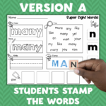 Kindergarten Sight Word Practice High Frequency - Made By Teachers