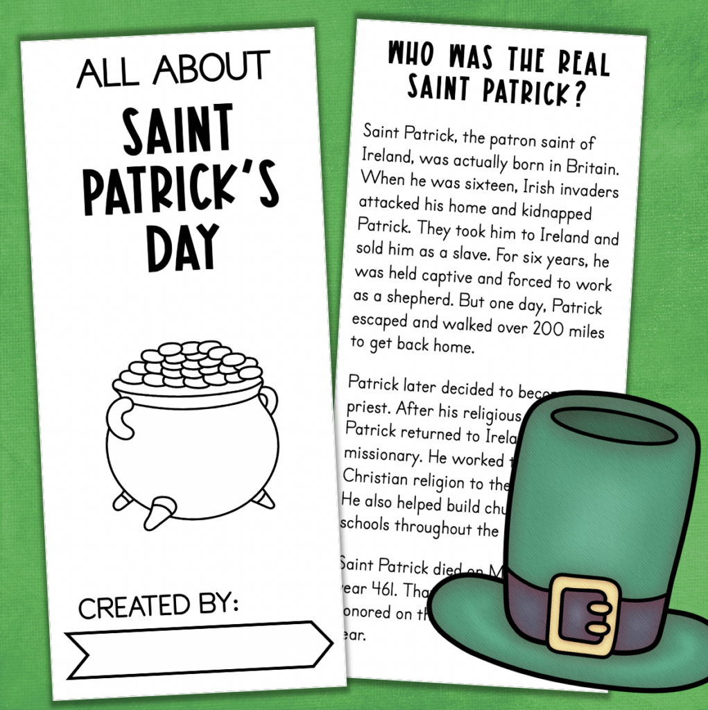 ST. PATRICK'S DAY Activity Informational Brochure | Made By Teachers