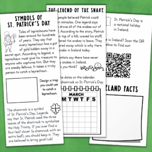 ST. PATRICK'S DAY Activity Informational Brochure | Made By Teachers