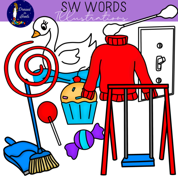 SW Words Clip Art | Made By Teachers