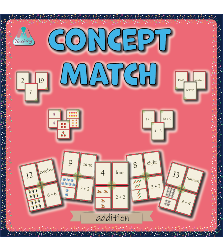 Math Center - Concept Match Addition 0-20 | Made By Teachers