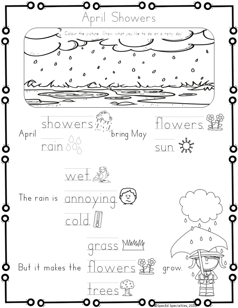 April Daily Journal for Special Education | Made By Teachers