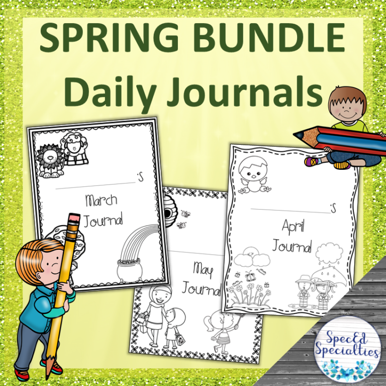 SPRING Daily Journal BUNDLE for Special Education - Made By Teachers