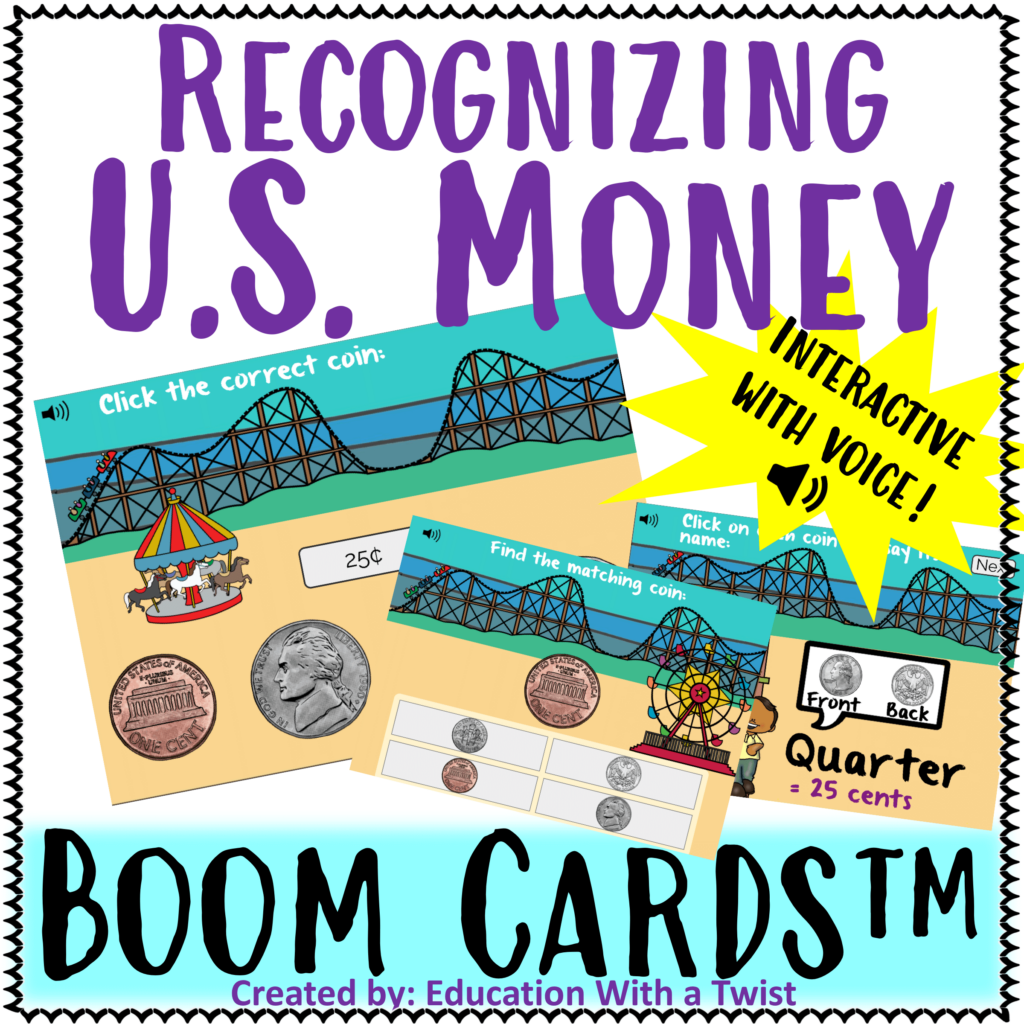 Boom Cards™ Recognizing U.S. Money Interactive - Made By Teachers