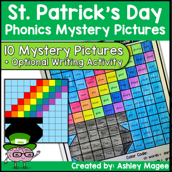 St. Patrick's Day Phonics Mystery Pictures - Made By Teachers