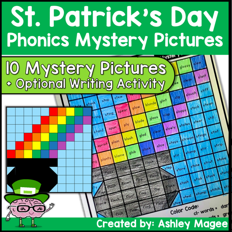 St. Patrick's Day Phonics Mystery Pictures - Made By Teachers