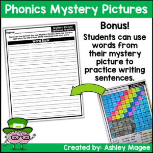 St. Patrick's Day Phonics Mystery Pictures - Made By Teachers