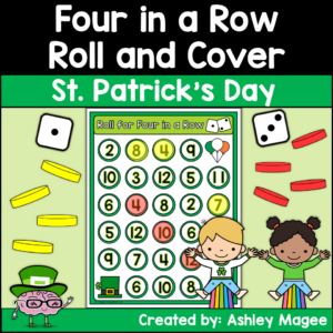 St. Patrick's Day Four in a Row Addition Games | Made By Teachers