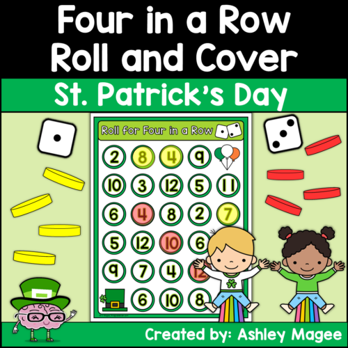 St. Patrick's Day Four in a Row Addition Games | Made By Teachers