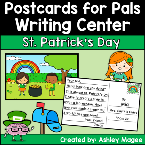 Postcards for Pals: St. Patrick's Day Center - Made By Teachers