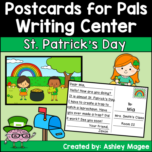 Postcards for Pals: St. Patrick's Day Center - Made By Teachers