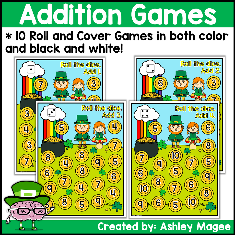 St. Patrick's Day Addition Games - Made By Teachers