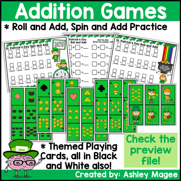 St. Patrick's Day Addition Games | Made By Teachers