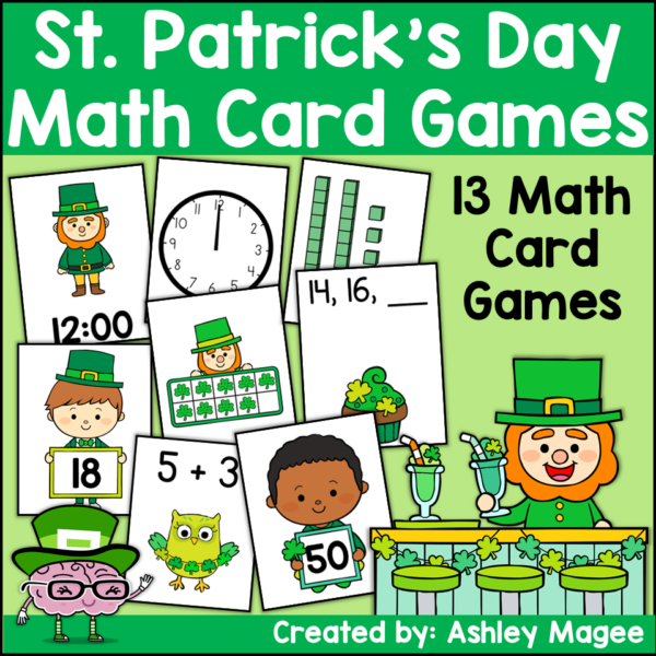 St. Patrick's Day March Math Card Games | Made By Teachers