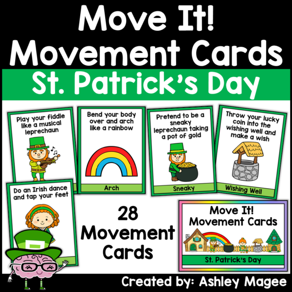 Move It! Movement Cards St. Patrick's Day Theme | Made By Teachers