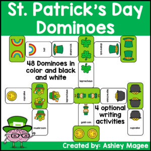 St. Patrick's Day Domino Game with Writing - Made By Teachers