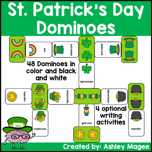 St. Patrick's Day Domino Game with Writing | Made By Teachers