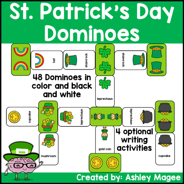 St. Patrick's Day Domino Game with Writing | Made By Teachers