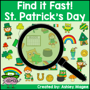 St. Patrick's Day Find it Fast Card Game - Made By Teachers