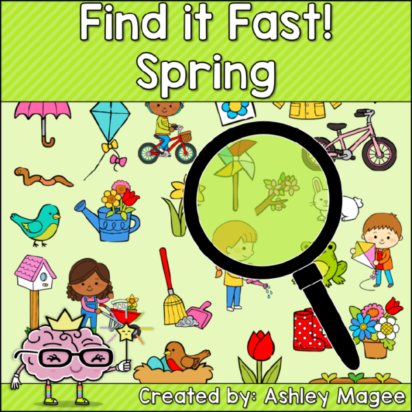 Spring Find it Fast Card Game - Made By Teachers