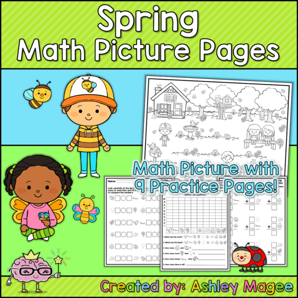 Spring Math Picture Pages - Made By Teachers
