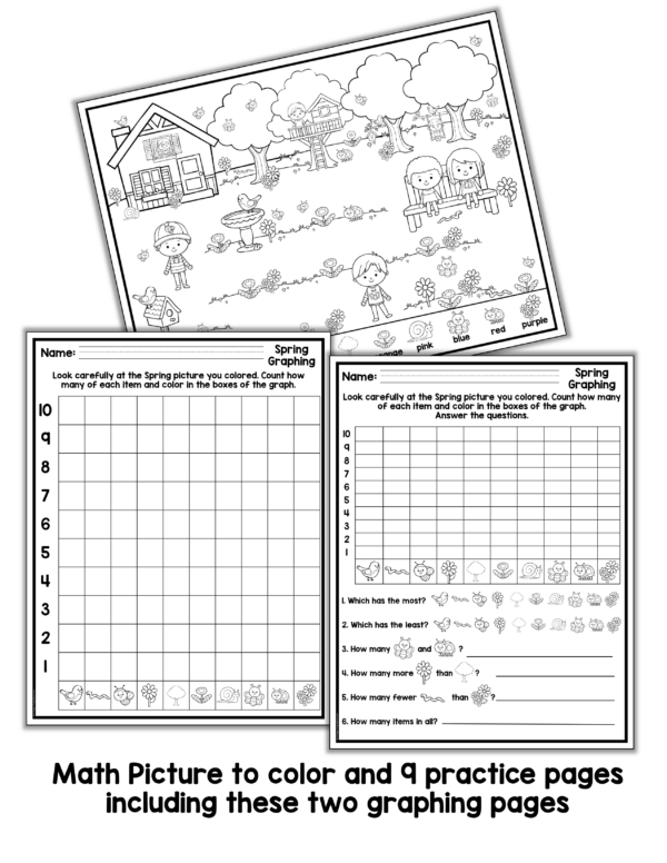 Spring Math Picture Pages - Made By Teachers