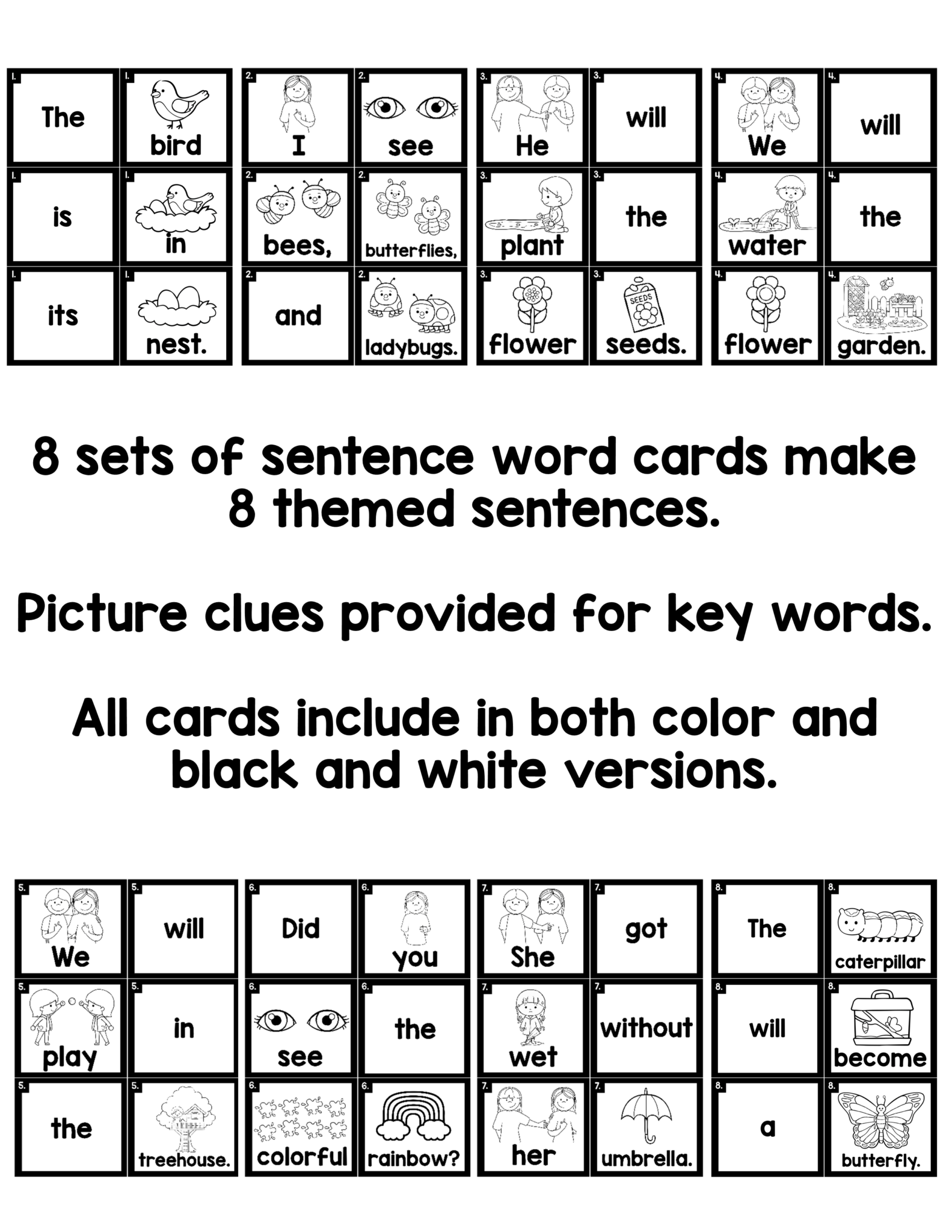 Spring Scrambled Sentences Center - Made By Teachers