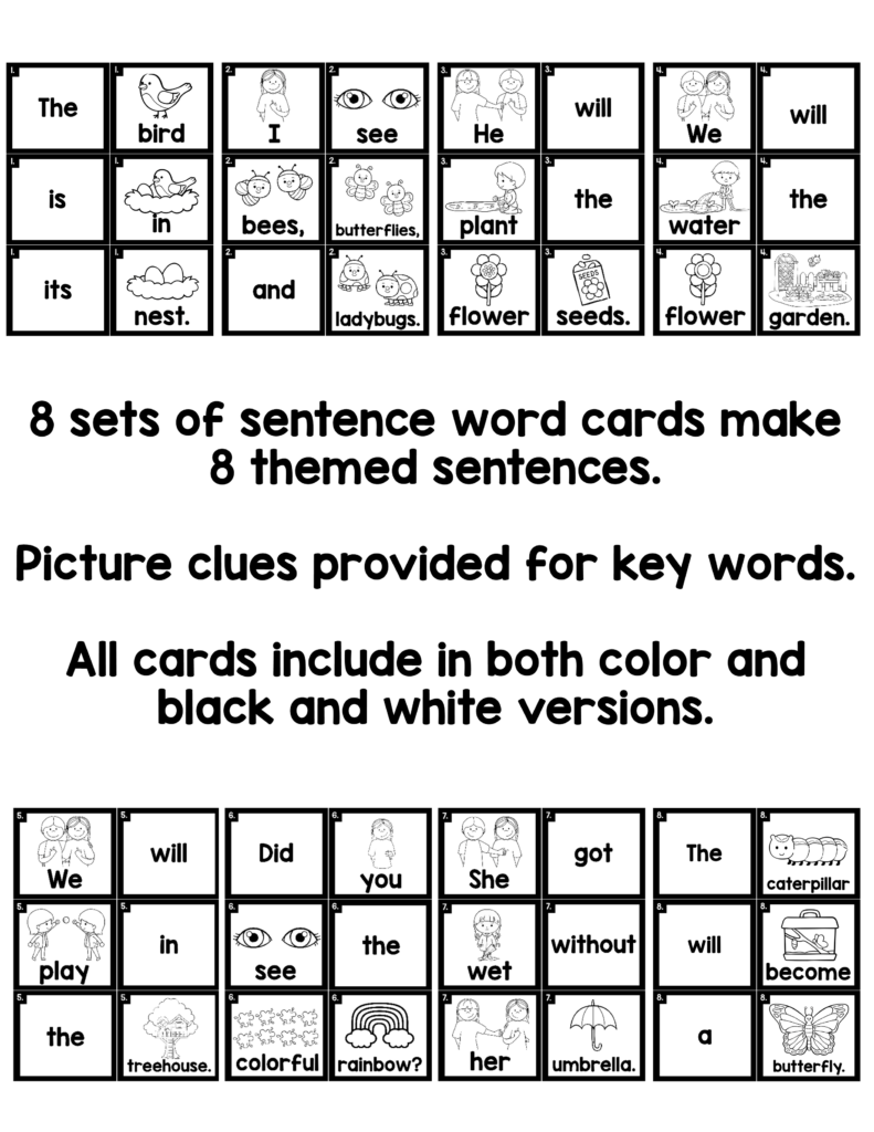 Spring Scrambled Sentences Center | Made By Teachers