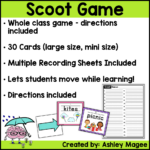 Spring Handwriting Scoot Write the Room Task Cards | Made By Teachers
