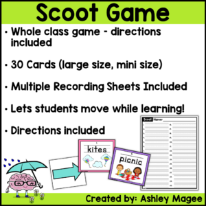 Spring Handwriting Scoot Write the Room Task Cards | Made By Teachers