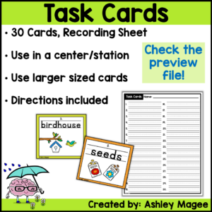 Spring Handwriting Scoot Write the Room Task Cards | Made By Teachers